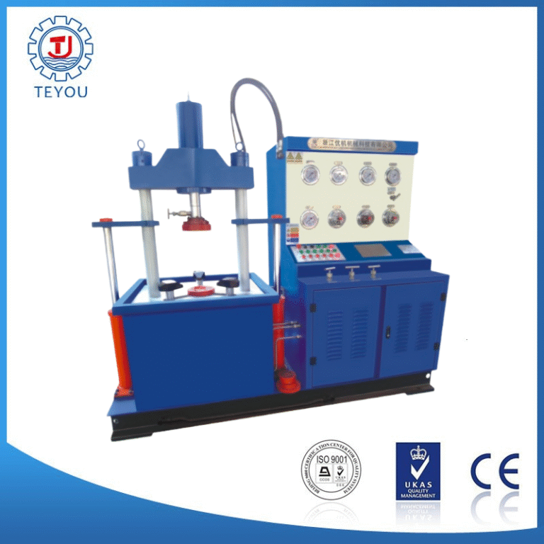 Water pressure and air pressure valve test bench